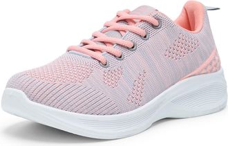 Alexis Leroy Damen Walkingschuhe Leichtgewichts Atmungsaktiv Sneaker Laufschuhe Turnschuhe Outdoor Freizeitschuhe Grau 38 EU