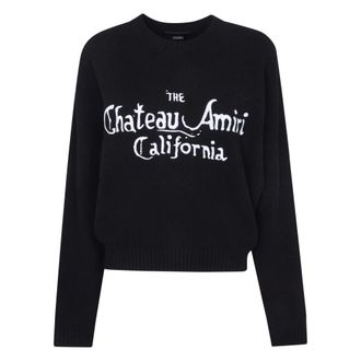 Amiri Pulls &agrave; col rond - Femme - Pulls - Noir - Taille: 42 FR