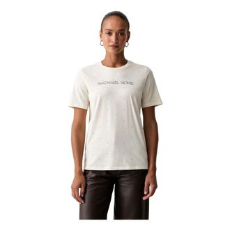 Michael Kors Femme, Tops, Beige, Taille: 40 FR T-shirt &agrave; clous classique