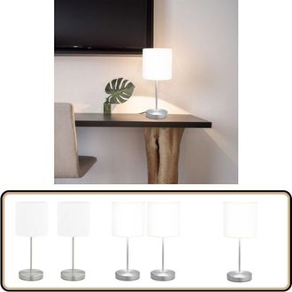 vidaXL Vidaxl - Tischlampen 2 Stk. Touch-Sensor Wei&szlig; E14 - Tischlampe - Stehlampe - Wohnzimmerlampe - Schlafzimmerlampe - LED-Lampe