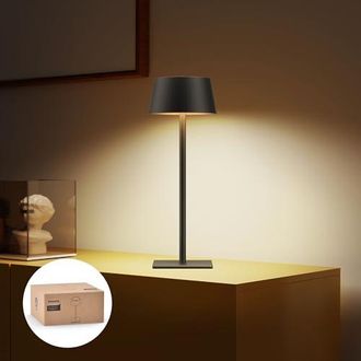 Philips Lampe de Table Solaire dExtérieur, Lumière LED Portable, Sans Fil à Batterie Hauteur Réglable 2 Positions, Commande Tactile et Gradation Continue