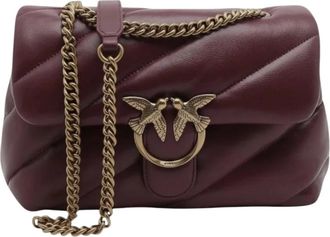 Pinko Pinko - Love Puff Classic Shoulder Bag - Femme - Sacs - Brun - Taille: ONE Size