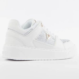 Guess Femme, Chaussures, Blanc, Taille: 40 EU Moxea Baskets