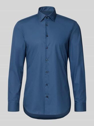 Jake*s Super Slim Fit Business-Hemd mit Kentkragen