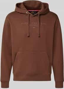 Alpha Industries Relaxed Fit Hoodie aus Baumwoll-Mix mit Label-Detail