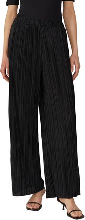 QS by s.Oliver Plissierte Wide-Leg-Hose