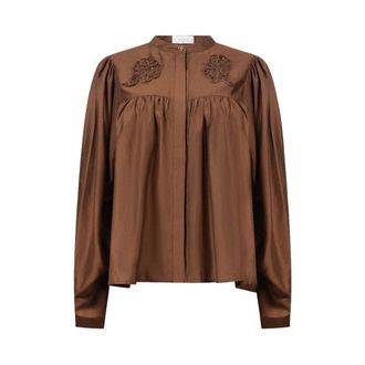 Nukus Nukus, Damen, Blusen & Hemden, Braun, 2XLGr&ouml;&szlig;e