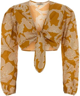 AMOTEA Amotea, Femme, Blouses et Chemises, Multicolore, Taille: 40 FR Coeur Chaleureux Avec Avant