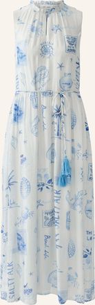 Oui Kleid Mit R&uuml;schen weiss
