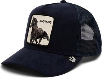 Goorin Brothers Original Recipe - Casquette de camionneur en daim pour homme et femme, Bleu marine (le daim Mustang), taille unique