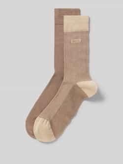 HUGO BOSS Str&uuml;mpfe aus Baumwoll-Mix im 2er-Pack