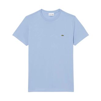 Lacoste T-Shirt aus Pima-Baumwolljersey mit Rundhalsausschnitt - - Tops - Herren - Blau - XS