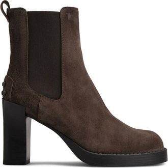 Tod's Femme, Chaussures, Brun, Taille: 40 EU Bottines Chelsea en Daim