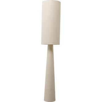 Kare Design Design Stehlampe Marleen Beige Boucle, 190cm Höhe, Weiß, Baumwolle, Stahl, Moderne Stehleuchte, Schlafzimmer, Wohnzimmer, keine Leuchtmittel inklusive