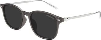 Montblanc Montblanc, Homme, Accessoires, Gris, Taille: 54 MM Square Lunettes de soleil