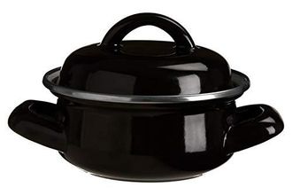 Premier Housewares Porter Black Enamel Mini Casserole Dish