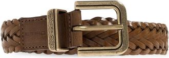 Etro Femme, Accessoires, Brun, Taille: S Ceinture en cuir tress&eacute;