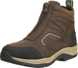 Suedwind Footwear Suedwind Reitstiefeletten Field FZ GripFTX - Unisex Leder-Stiefeletten - Allwetterstiefeletten f&uuml;r Stall & Gel&auml;nde - YKK Front-Zipper, Micro-Dry-Futte