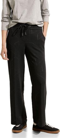 Cecil Damen B377024 Jacquard Culotte, Black, XXL / 30L