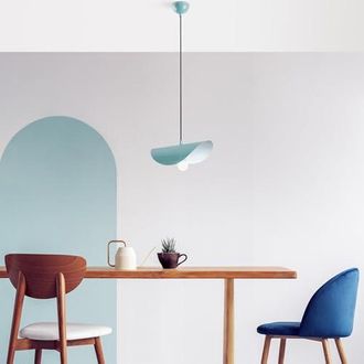 Opviq Elegant Turquoise Chandelier, Adjustable Height 17-106 cm, Metal Body, Ø10 Base Plate, E27 Socket (Max 40W) | Perfect for Modern Interiors, IP20
