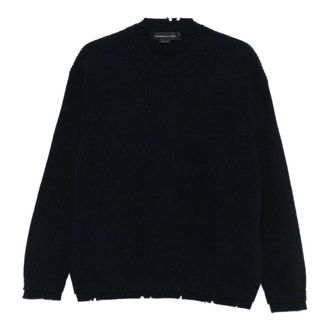 Federico Cina Round-Neck Strickwaren - - Knitwear - Damen - Blau - S