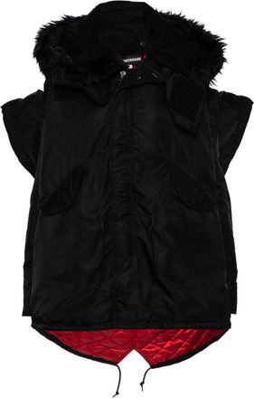 Junya Watanabe Oversized-Mantel - Schwarz