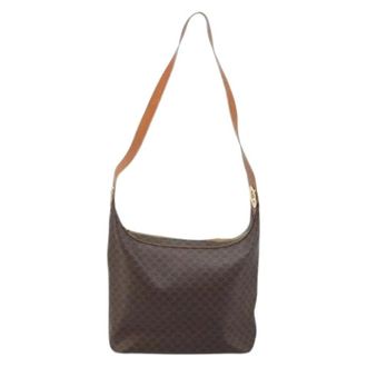 Celine Sac bandouli&egrave;re vintage en toile Pre-owned - Femme - Pre-owned - Brun - Taille: ONE Size