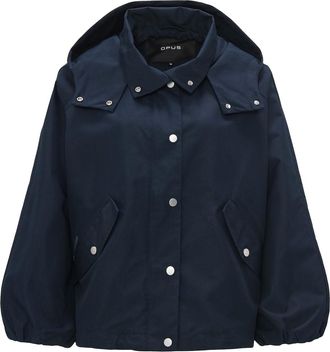 OPUS Damen Jacke | Jacke HILVI Loose mit wasserabweisender Oberfläche Coal Blue, 44
