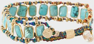 Gerard Darel Bracelet &agrave; pierres carr&eacute;es - STROMBOLI - Argent