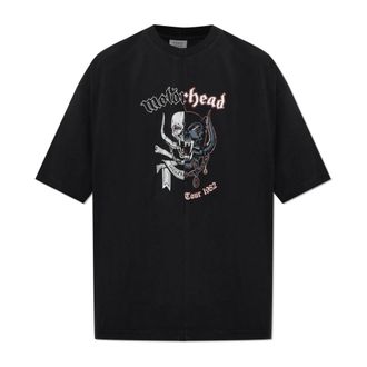 VETEMENTS Bedrucktes T-Shirt - - Tops - Herren - Schwarzk - S