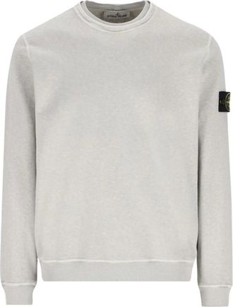 Stone Island Homme, Sweatshirts et sweats &agrave; capuche, Gris, Taille: L Malfil&eacute; Fleece Old Effect SweaT-shirt