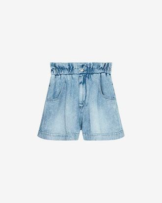 Isabel Marant Short Titea - Femme - Bleu Clair - Taille 40 - Marant &Eacute;toile