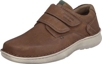 Josef Seibel Herren Kletthalbschuhe Alan 02,Weite K (Extra weit),Wechselfu&szlig;bett,Klettschuhe,Strassenschuhe,Sneaker,Braun (Tabak-Kombi),42 EU