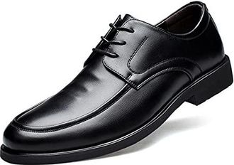 Generic Chaussures habill&eacute;es for Hommes, Derbies &agrave; Lacets, Bout Rond, en Cuir PU, Semelle en Caoutchouc, Tige Basse, Talon Bloc antid&eacute;rapant, Chaussures de Ba