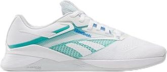Reebok Femme Nano X4 Sneaker, FTWR White/Unleashed Green/Kinetic Blue, 42 EU