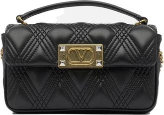 Valentino Garavani Femme, Sacs, Noir, Taille: ONE Size Quilted Top Handle Bag