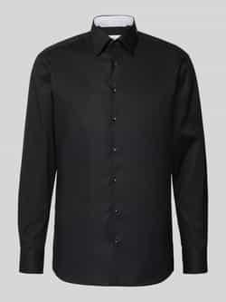 Eterna Modern Fit Business-Hemd mit Knopfleiste