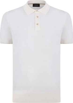 HUGO BOSS Homme, Pulls, Blanc, Taille: XL Polo &agrave; col ouvert