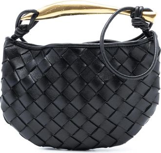 Bottega Veneta Hobo Bags - Baby Lambskin Intrecciato Sardine - Gr. unisize - in Schwarz - f&uuml;r Damen