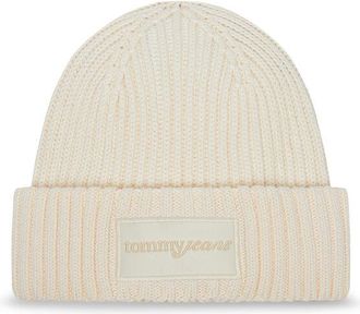 Tommy Jeans M&uuml;tze Script AW0AW17909 Creme