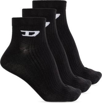 Diesel Homme, Sous-v&ecirc;tements, Noir, Taille: S Socks Skm-D-Ankle -9