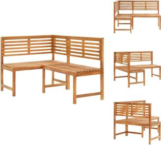 vidaXL Vidaxl - Garten-Eckbank 140 cm Massivholz Akazie - Holz Bank - Gartenbank - Eckbank - Outdoor Furniture - Gartenm&ouml;beln
