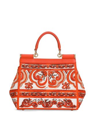 Dolce & Gabbana Sicily Top Handle Bag - Orange