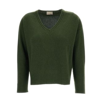 Drumohr V-Ausschnitt Strickware - - Knitwear - Damen - Gr&uuml;n - L