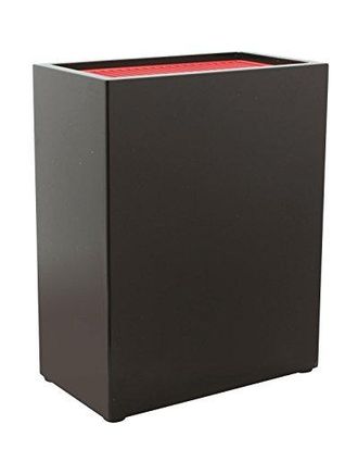 Rockingham Forge Bloc &agrave; Couteaux Universel Vide en Plastique, Noir et Rouge, Rectangluaire, Espace Pour 20 Couteaux