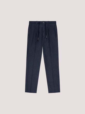 Circolo 1901 Pleated Trousers in Flamed Effect Denim / 48