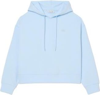 Lacoste Sweat &agrave; capuche oversize &agrave; logo brod&eacute; en coton m&eacute;lang&eacute;