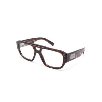 Dolce & Gabbana Homme, Accessoires, Brun, Taille: 56 MM Monture optique