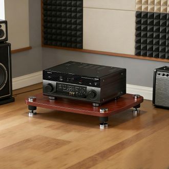 Generic HiFi Regal Audio-Rack, Druckerst&auml;nder, AV-Medienst&auml;nder mit sto&szlig;d&auml;mpfenden Fu&szlig;rasten, Audio-Rack-Tower, CD-Player-St&auml;nder for Zuhause/B&uuml;ro/Audio-Video