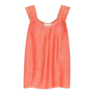 Cream &Auml;rmelloses Oberteil - - Tops - Damen - Orange - M/L
